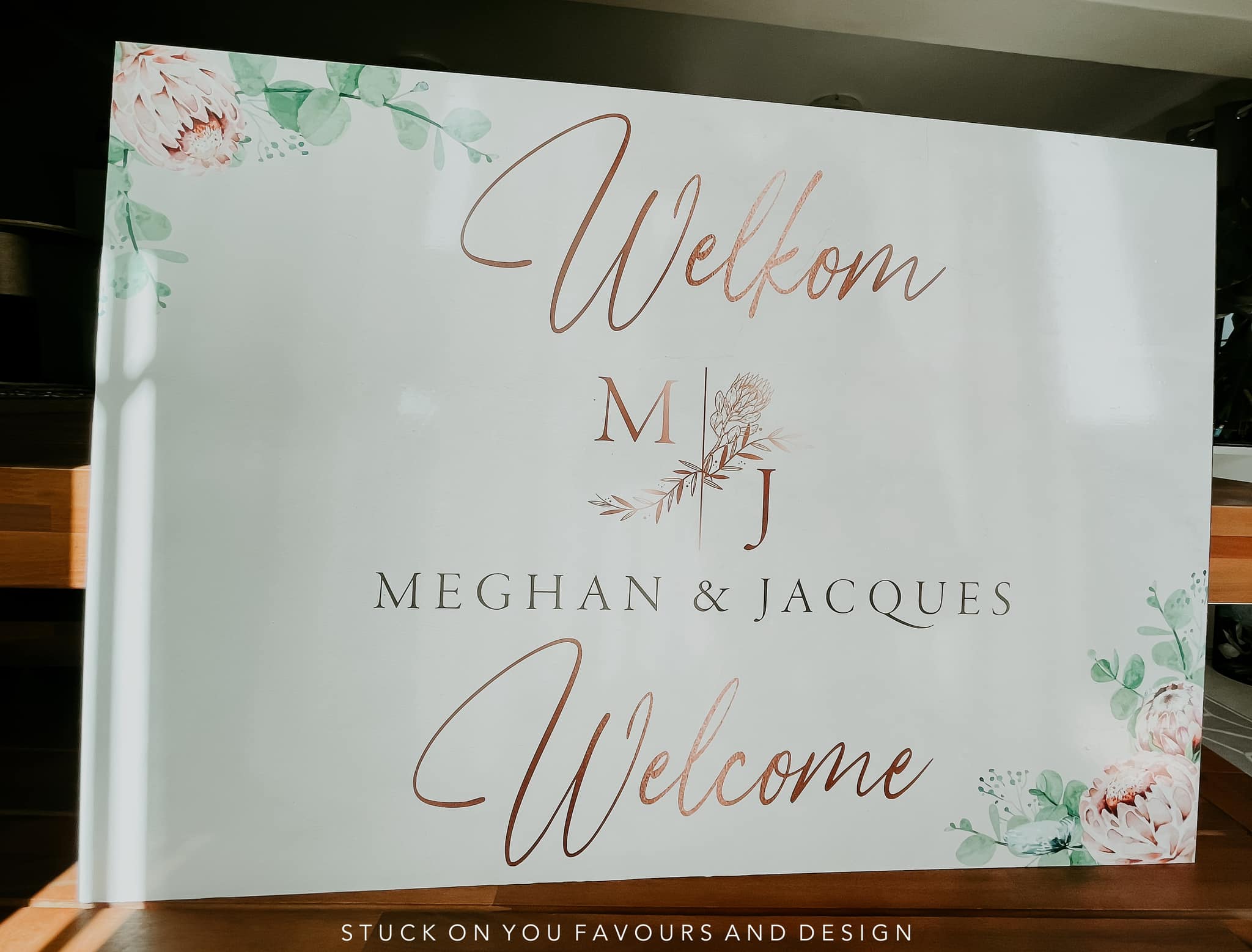 Foamboard - Welcome Board – Stuck On You Weddings