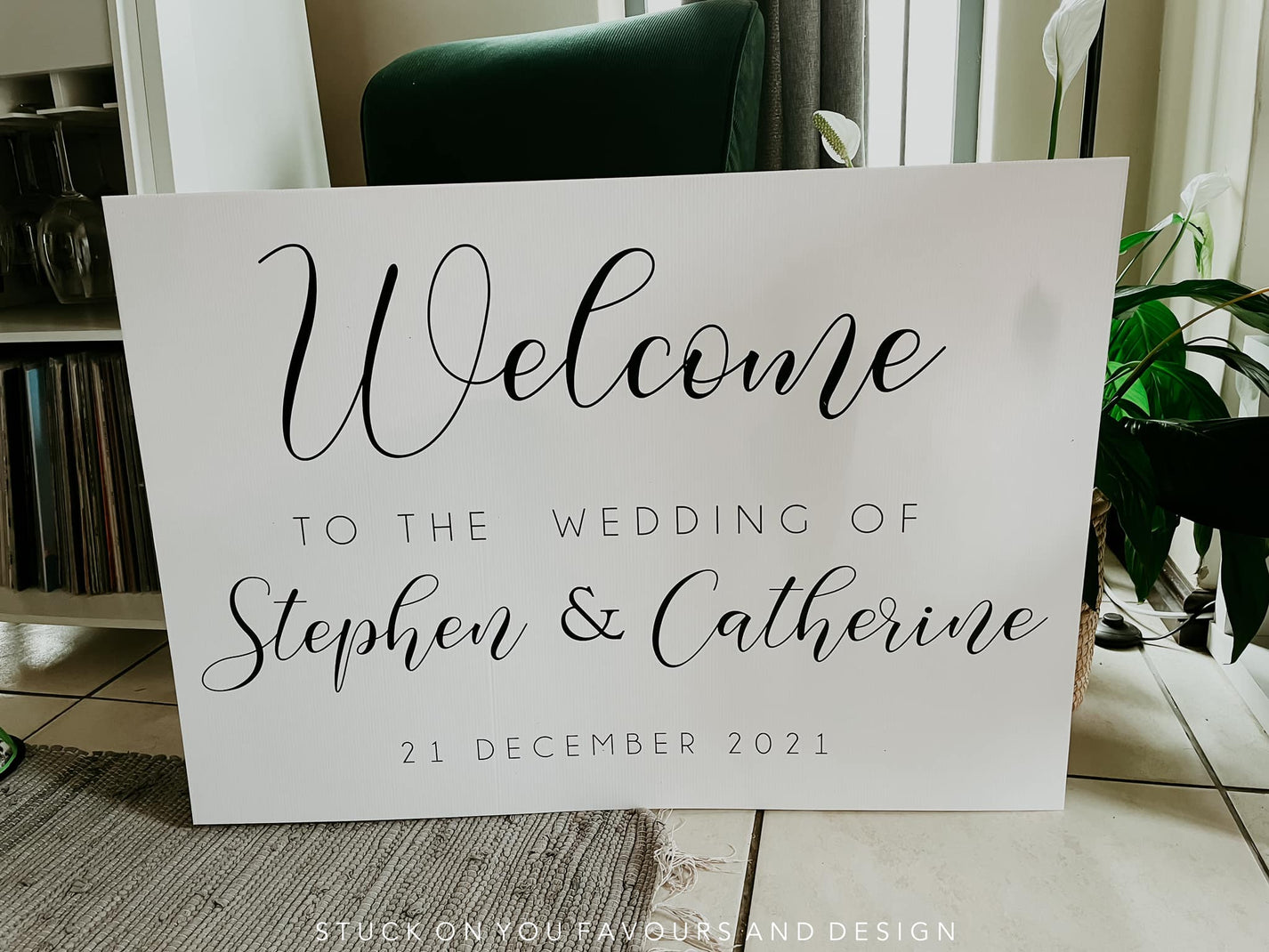 Foamboard - Welcome Board – Stuck On You Weddings