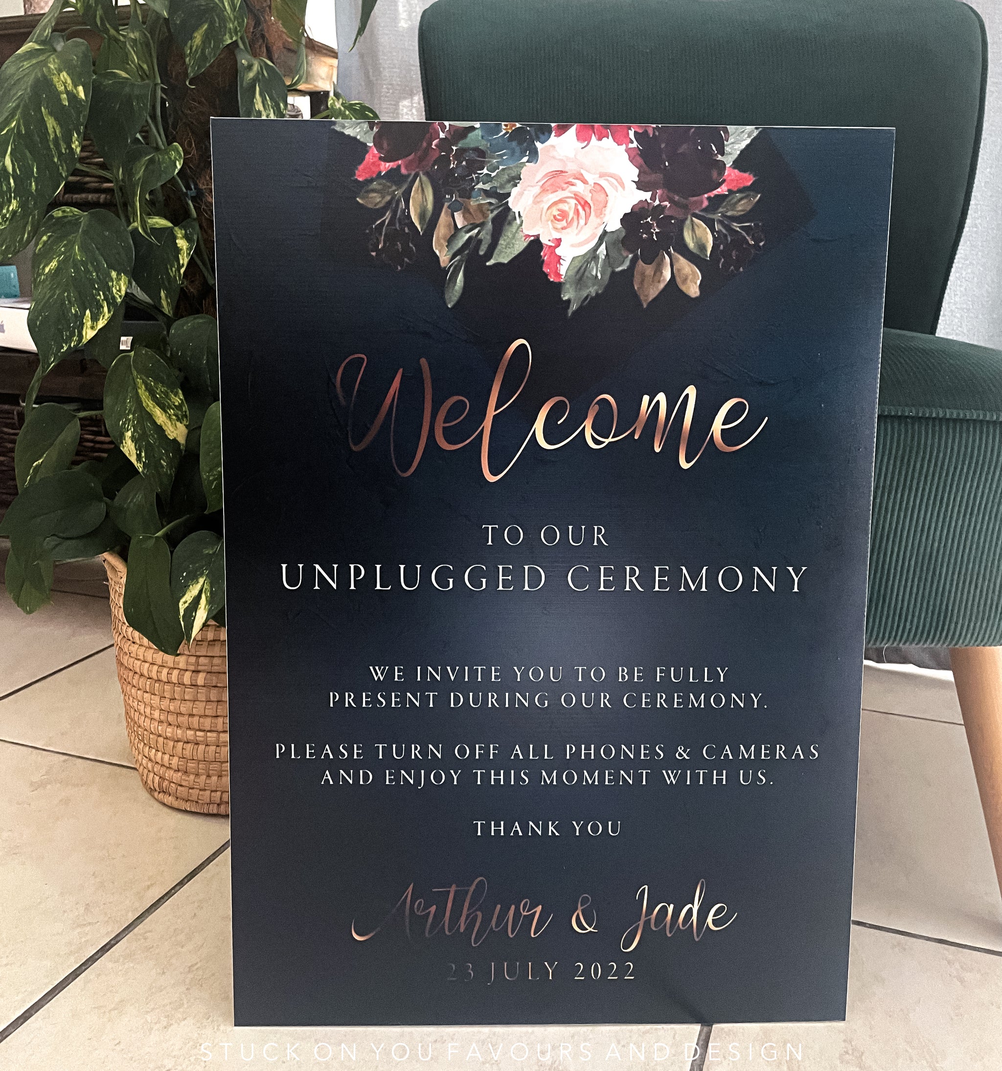 Foamboard - Welcome Board – Stuck On You Weddings